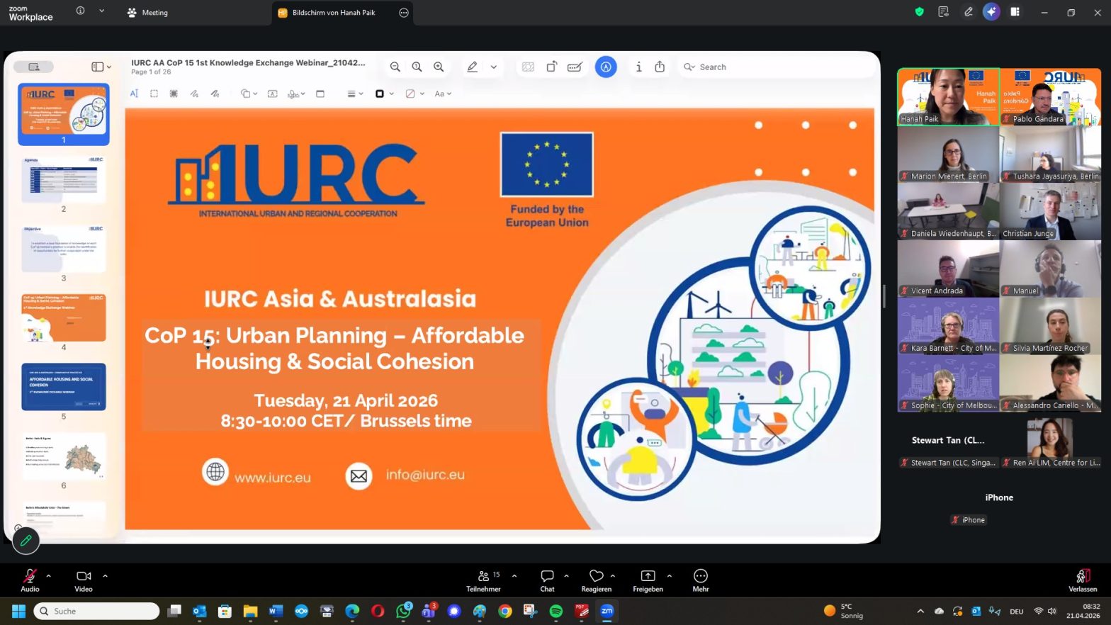CoP 15 Knowledge Exchange Webinar: Affordable Housing and Social ...